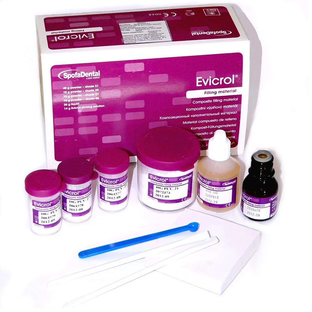 Evicrol (Эвикрол), композитный материал, Spofadental стоматологические ...