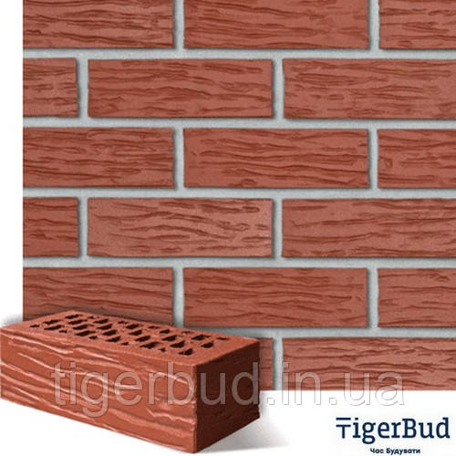 Клінкерна цегла Roben MELBOURN NF 26 червоний рифлений (Польща) (ID ...
