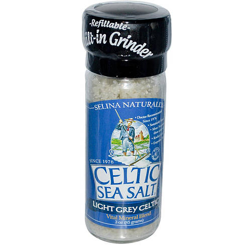 Купить Celtic Sea Salt, Светло-серая кельтская соль 3 унции (85 г ...