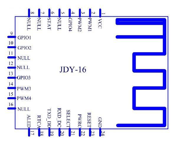 Купить Модуль Bluetooth JDY-16 4.2 BLE, цена 109 грн — Prom.ua (ID#1294491616)