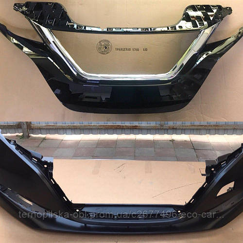 Бампер передний голый Nissan Leaf Ниссан Лиф 2018-2019-2020 62022-5SA0H ...