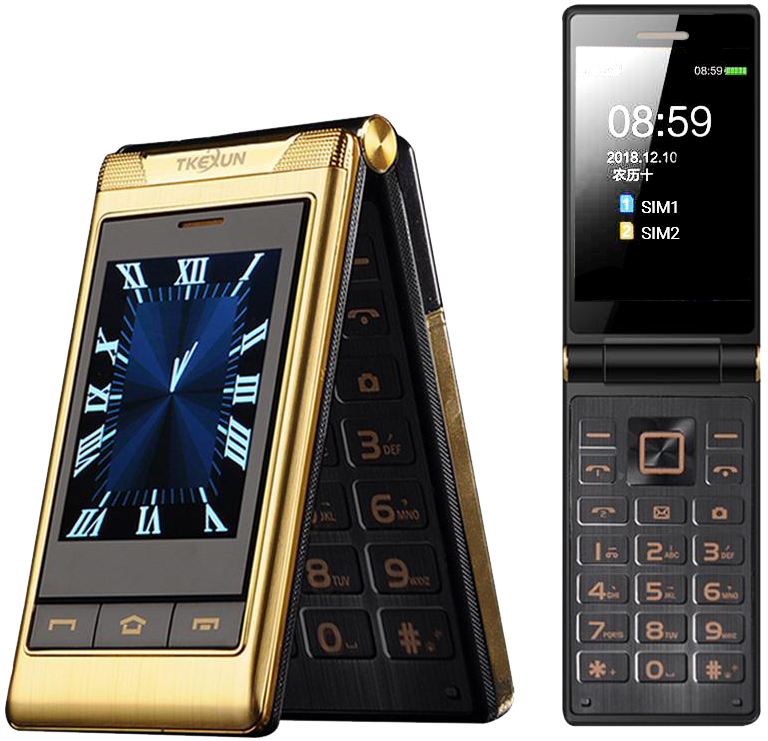 Телефон-раскладушка Tkexun G10 Black/Gold купить в Украине – EXTREME-MARKET