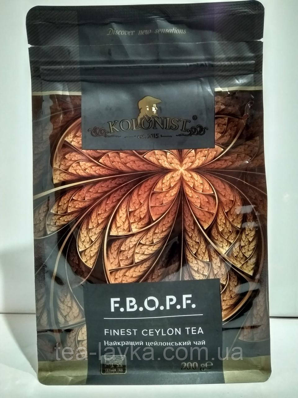 Колонист Kolonist чай черный цейлонский FBOPF 200 г, цена: 196 ₴, купить на Prom.ua