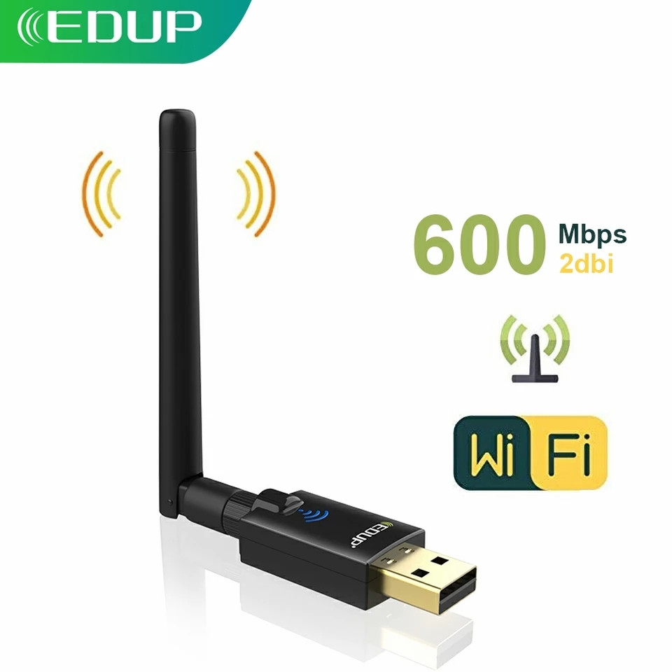 EDUP EP-DB1607 Дводіапазонний Wi-Fi AC600Mbps 2.4/5Ghz USB адаптер (ID#1295364735), ціна: 499 ...