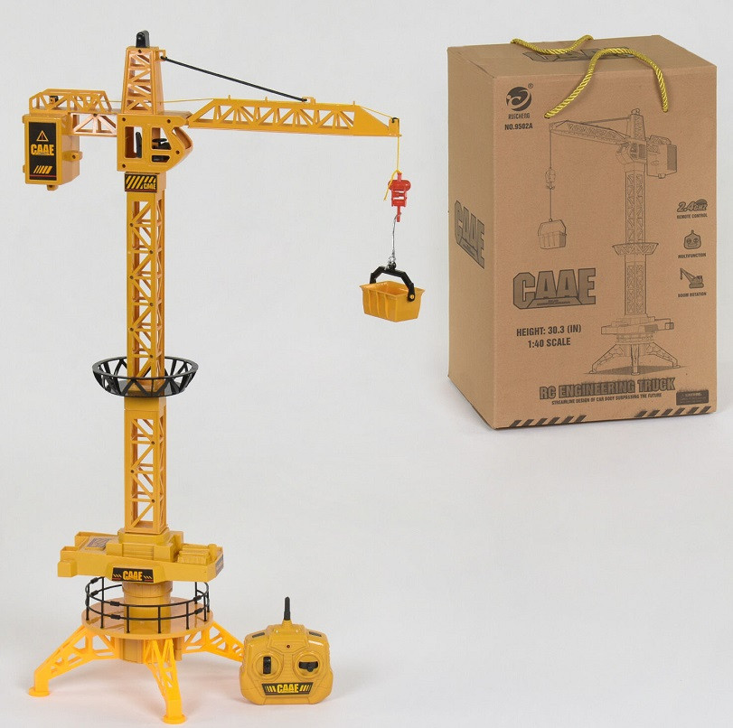 Игрушечный башенный строительный кран на радиоуправлении 9502 A (ID ...