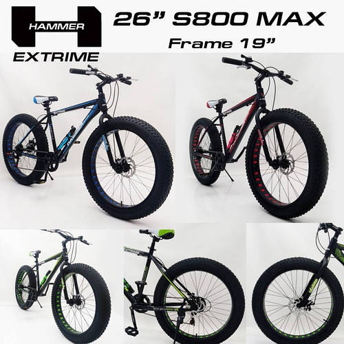 Велосипед "S800-MAX HAMMER EXTRIME" колеса 26 х4,0. алюмінієва рама 19 ...
