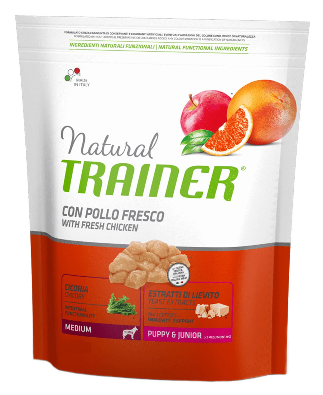 Купить Trainer (Трейнер) Natural Puppy&Junior Medium для щенков средних ...