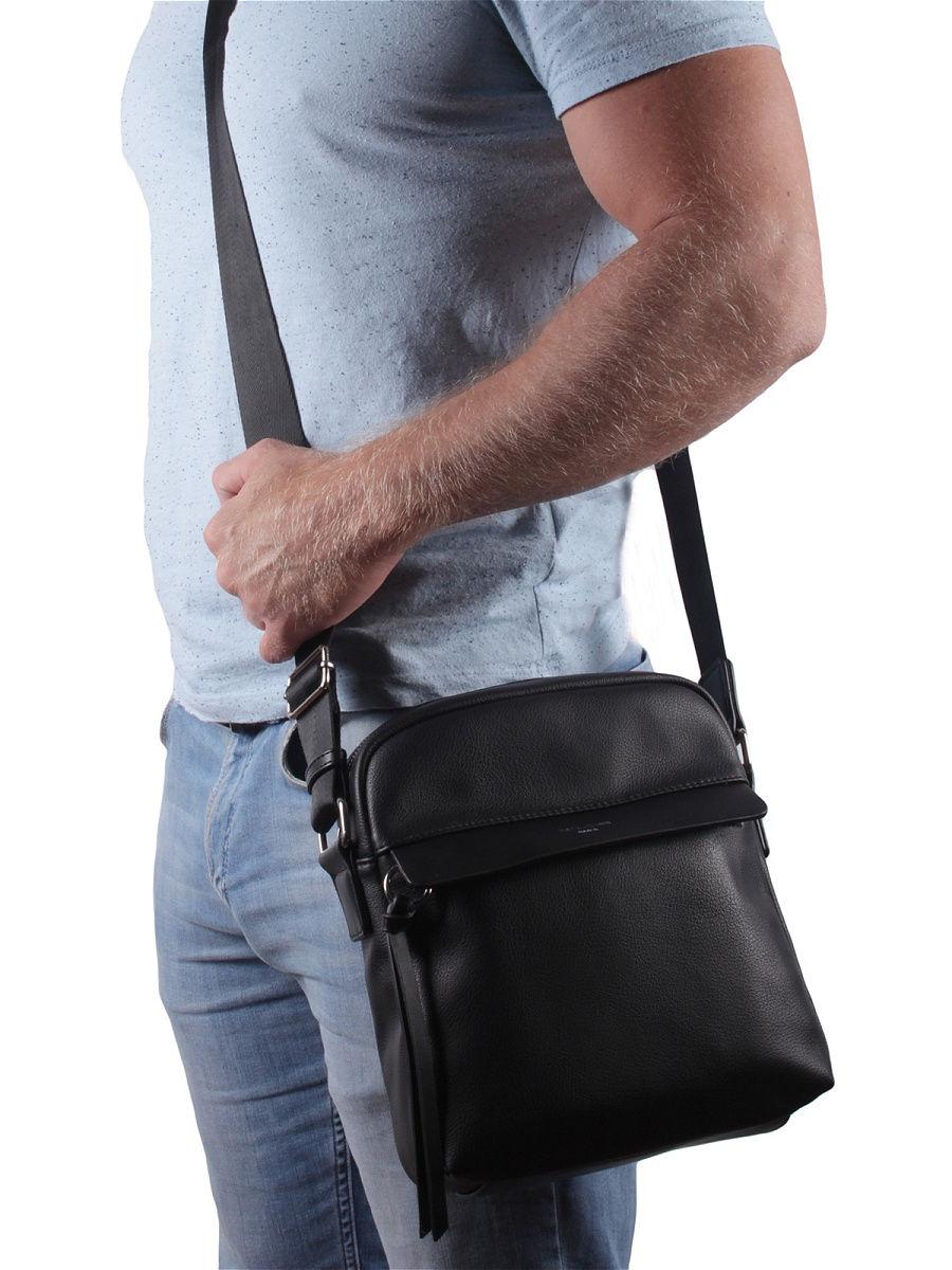 Мужская сумка DAVID JONES 807701 black.Недорогие мужские сумки David ...