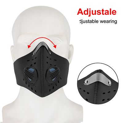 Спортивная маска респиратор с угольным фильтром многоразовая. Маска ...