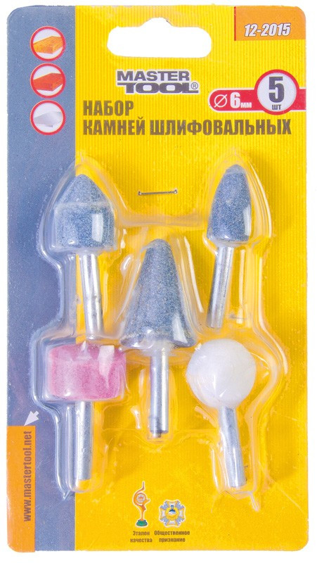 Купить Камни шлифовальные MASTERTOOL 6 мм набор 5 шт 12-2015, цена 64 ...