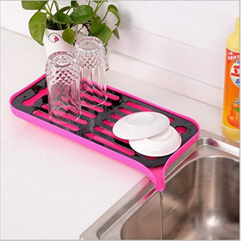 Сушилка Посудная со Сливным Носиком Розовая — Купить Недорого на Bigl ...