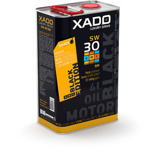 Купить Моторное масло XADO 5W-30 SM/CF XADO LX AMC Black Edition 4 л ХА ...