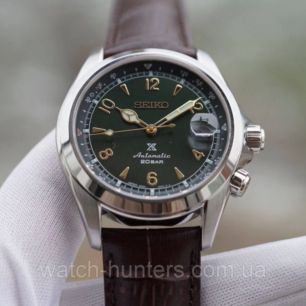 Чоловічі Механічні Годинники Seiko SPB121J1 Green Alpinist Automatic ...