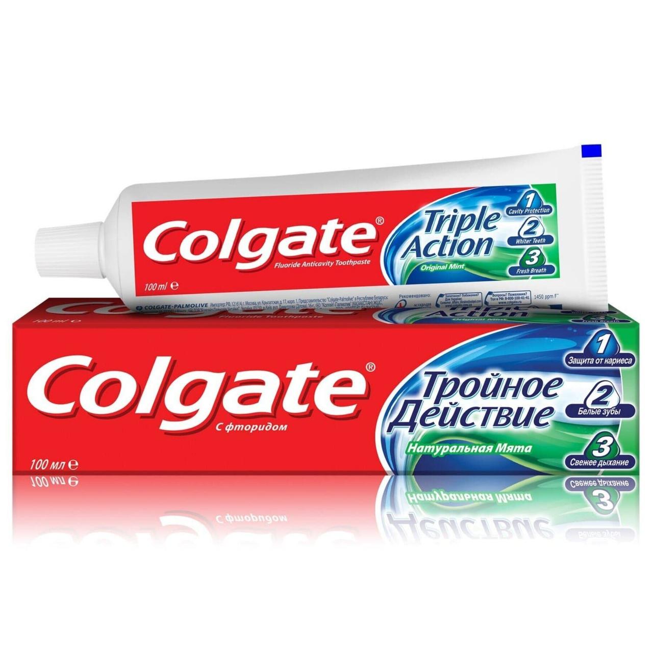 Colgate Тройное действие 100 мл Зубная паста колгейт тройное действие ...