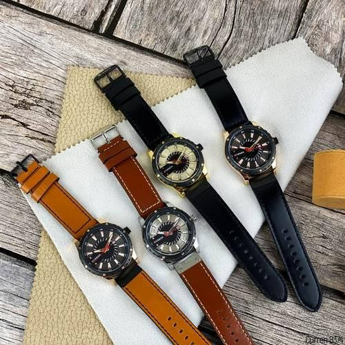 Стильные мужские часы наручные с минеральным стеклом Curren 8374 Brown ...