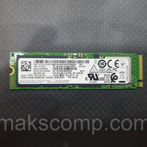 Купить SSD Samsung PM981a 1 Tb m.2 NVMe PCIe MZVLB1T0HBLR, цена 3800 ...