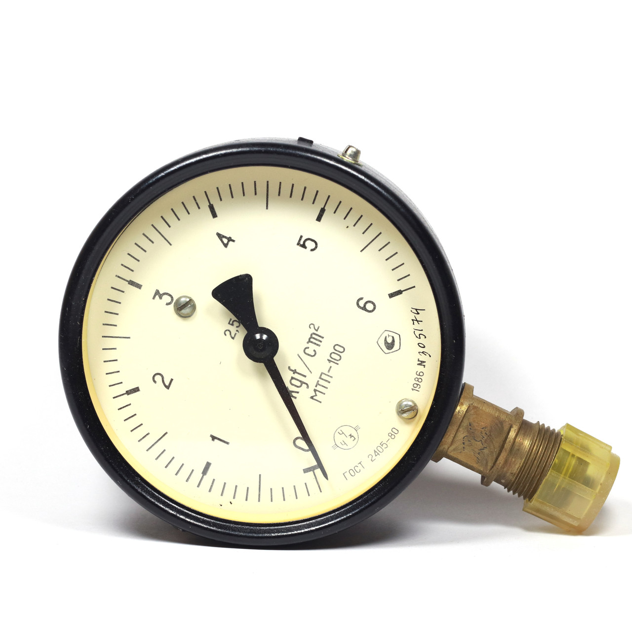 Манометр МТП-100 6 кгс (0.6 МПа), цена 400 грн — Prom.ua (ID#1120128726)
