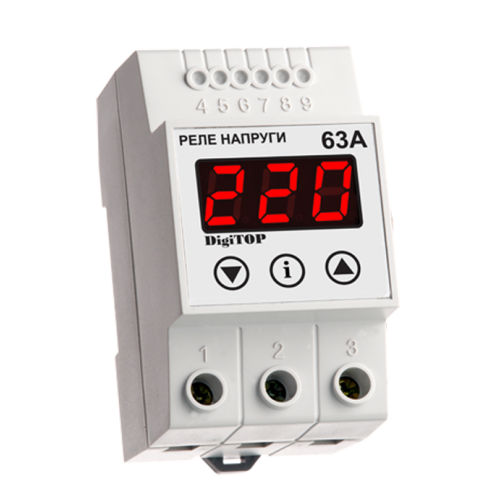Реле напруги DIGITOP Vp-63A (ID#1306554287), цена: 918.72 ₴, купить на Prom.ua
