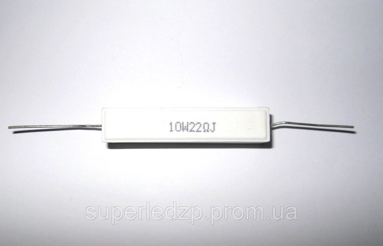 Резистор цементований SQP-10W 5% 22R, ціна 7 грн — Prom.ua (ID#1307836164)