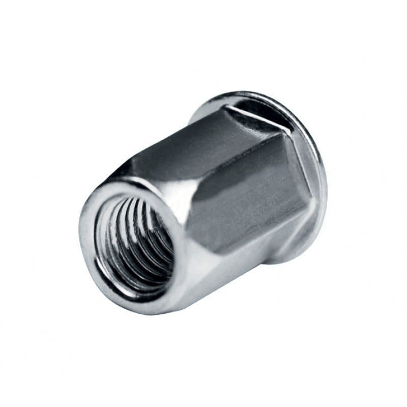 Заклепочная гайка шестигранная с плоским буртиком GOEBEL М8 / 0.5 - 3.0 ...