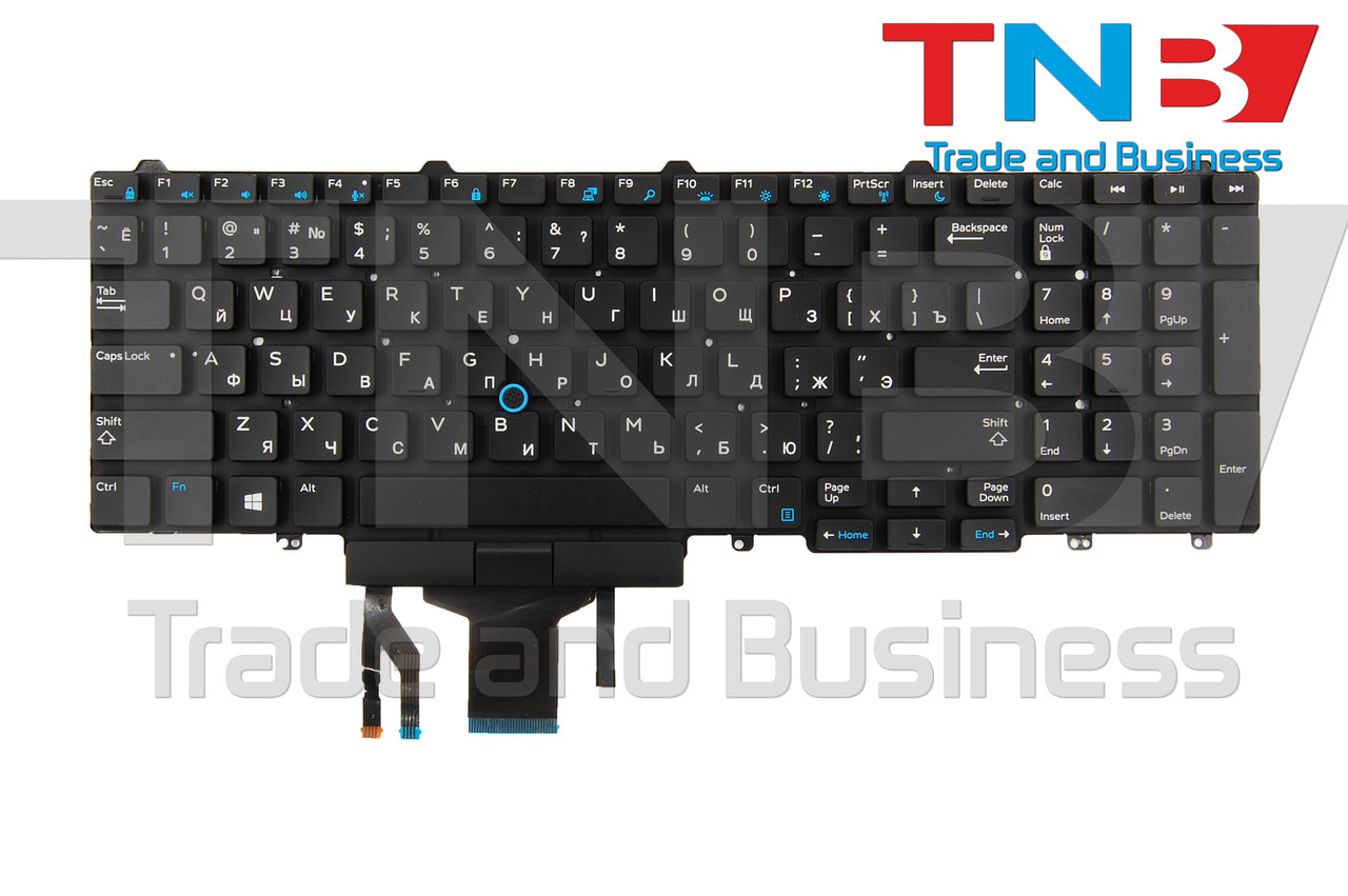 Клавиатура DELL Precision 7710 7720 Dell 0383D7 0FP37Y Черная с ...