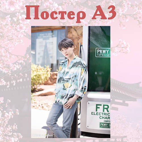 Постер плакат Шуга BTS Bangtan Boys Suga 42х29 см А3 (poster_0148) (ID ...