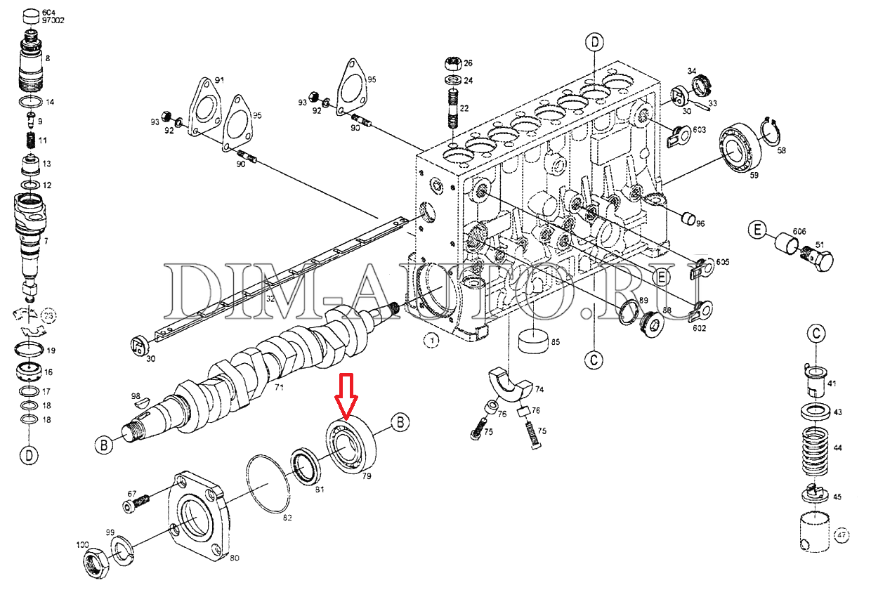 Купить 2410914001 Подшипник вала ТНВД BOSCH КАМАЗ ЕВРО, SCANIA, MAN (пр ...