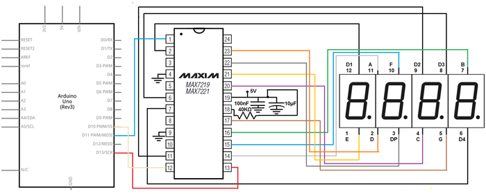 Купити MAX7219 мікросхема MAXIM DIP-24 драйвер LED світлодіодних ...