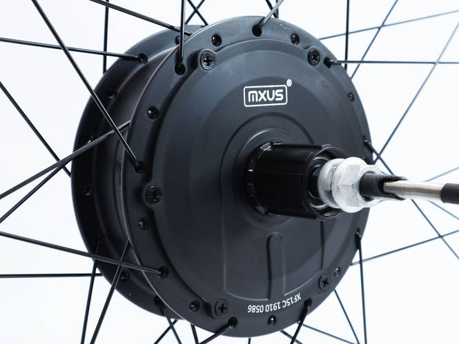 Мотор-колесо MXUS XF15C 36-48V 350-500W заднє редукторне під касету ...