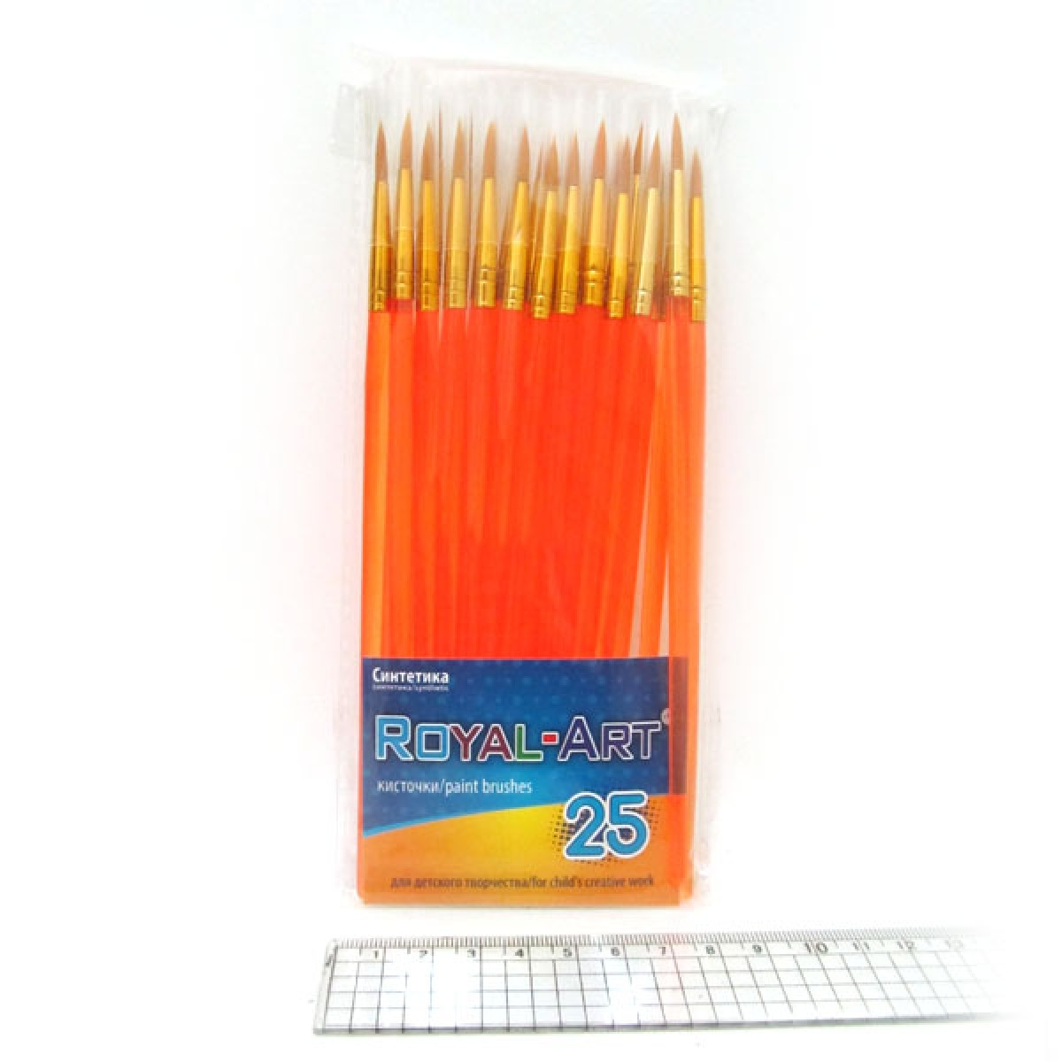 Кисти нейлон №5 круглая RA7615 прозрачный цветной корпус уп-25шт (ID ...