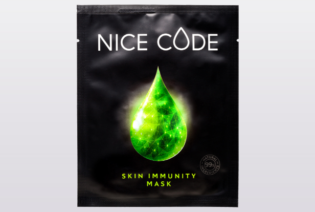 Тканевая маска GreenWay Nice Code Skin immunity 18г. (02901), цена 94 грн — Prom.ua (ID#1315135590)
