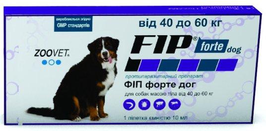 FIP forte dog (ФИП форте дог) капли от блох, клещей и комаров для собак ...
