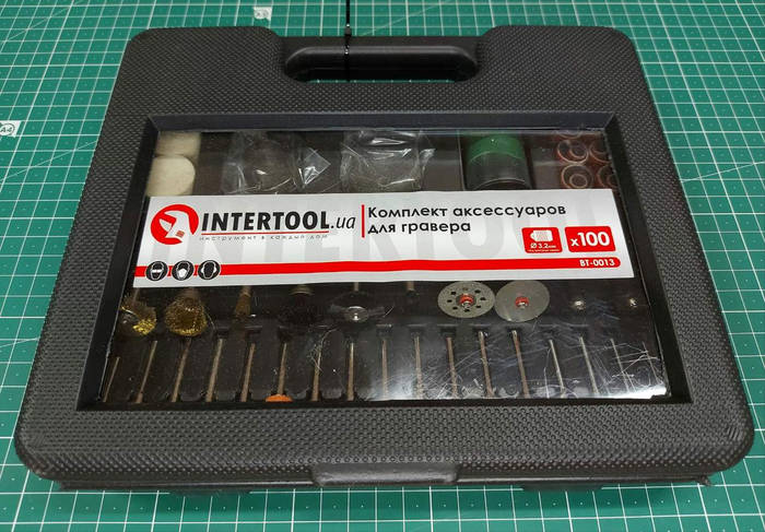 Комплект аксессуаров для гравера WT-0516 и DT-0517 100 ед. INTERTOOL BT-0013, цена 355 грн ...