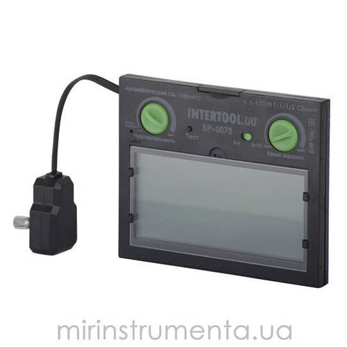 Світлофільтр до маски зварювальника Хамелеон INTERTOOL SP-0073 зі змінною батареєю, гарантія 12 ...