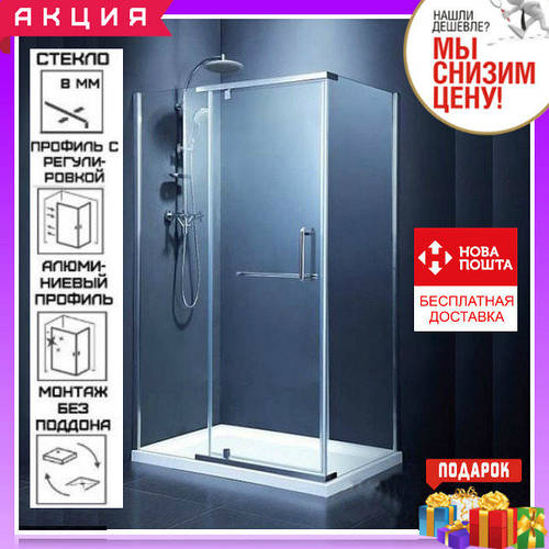 Квадратная душевая кабина Devit Comfort 90x90 см Fen2123 профиль хром