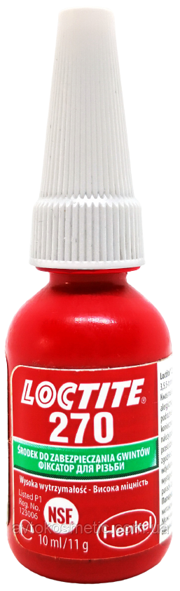 Loctite 270 -фиксатор резьбы высокой прочности 10 мл.: заказ, цены в ...