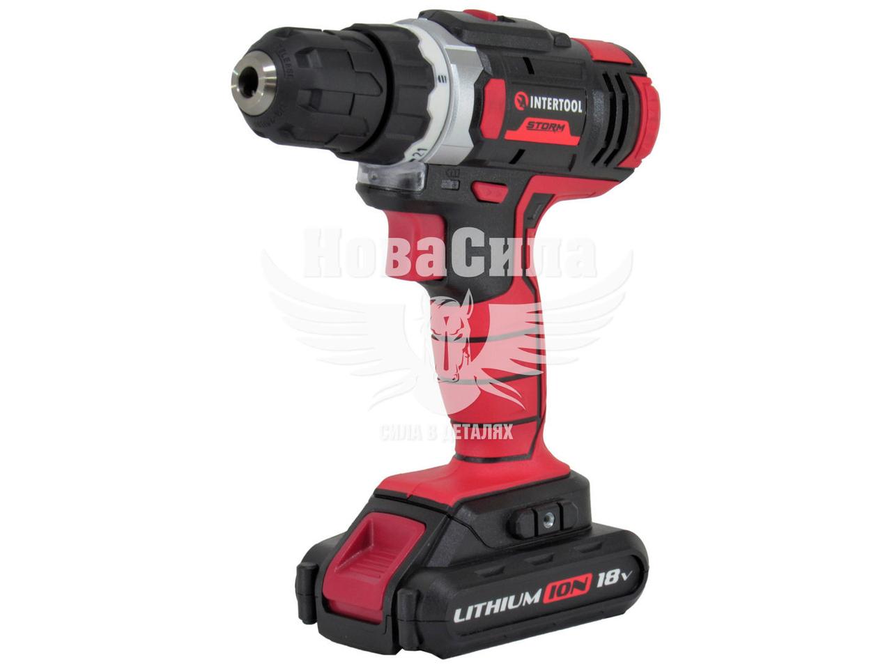 Шуруповерт акумуляторний (Intertool) 18V. 1500 об/хв. 1300мАч. ,WT-0313,, цена: 2577 ₴, купить ...