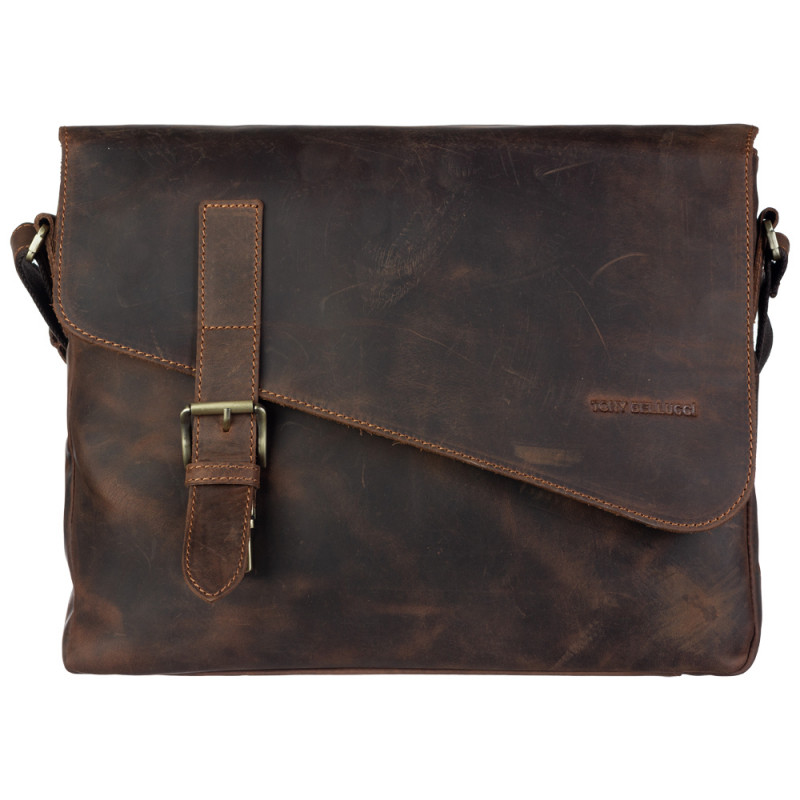 Сумка Tony Bellucci 5165-07 чоловіча шкіряна руда, ціна: 5480 ₴, купити на Prom.ua