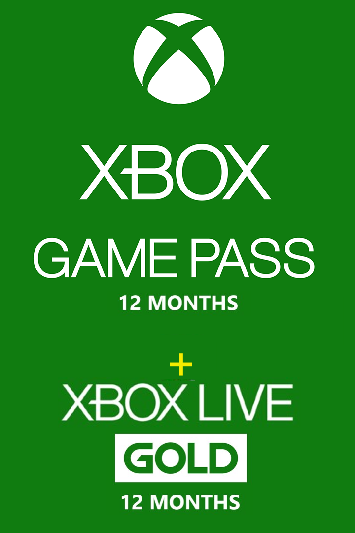 Карта Оплаты Xbox Game Pass 12 Месяцев + Xbox Live Gold на 12 Месяцев ...