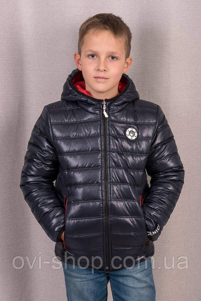 Купить Куртка детская двухсторонняя «Джек» синий-салат, 34(116-122см), цена 840 ₴ — Prom.ua (ID ...