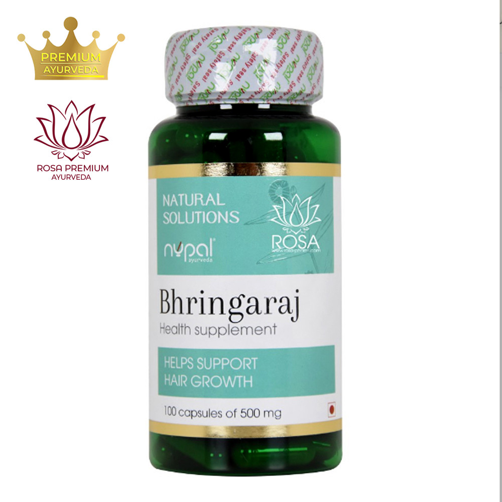 Брингарадж (Bhringaraj Capsules, Nupal Remedies), 100 капсул - рост и ...