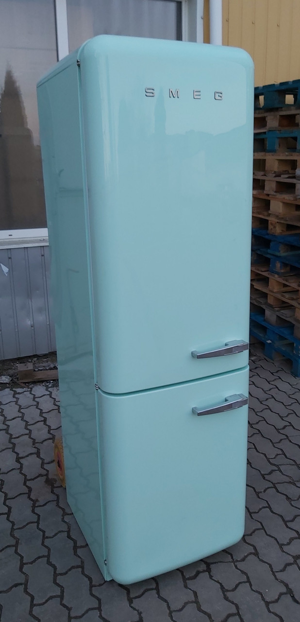 Ретро холодильник Смег Smeg FAB32LVN1 зелений бірюзовий No Frost A++ ...