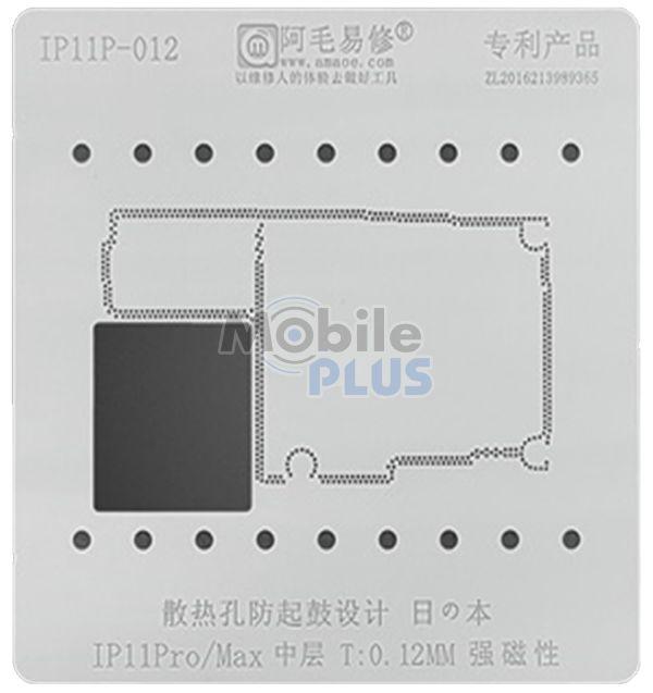 Трафарет BGA AMAOE для IPhone 11 Pro, 11 Pro Max 0.12mm (для Платы ...