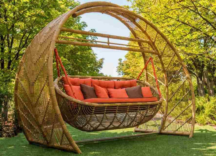 Садовые качели из ротанга Marou Лоза (ID#1327592270), цена: 96000 ...