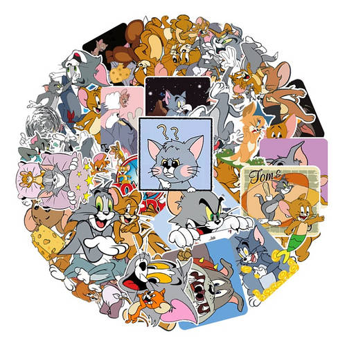 Купить Виниловые наклейки стикеры Том и Джерри Walt Disney на предметы ...