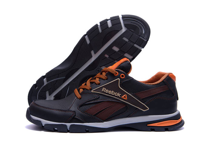 Мужские кожаные кроссовки Reebok, Рибок Street Style Brown, туфли ...