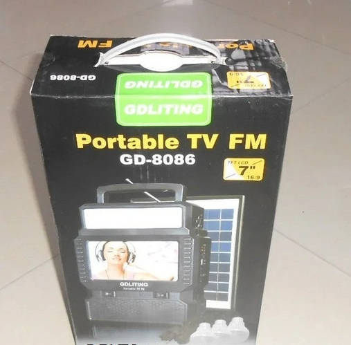 Купити Сонячна система GDLite GD-8086 з телевізором, Solar Home System GD-8086, ціна 2590 ...