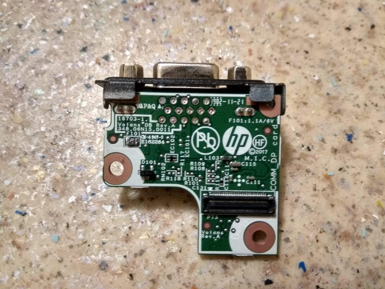 Плата виведення HP VGA Port Flex IO (3TK80AA) Card для EliteDesk ...