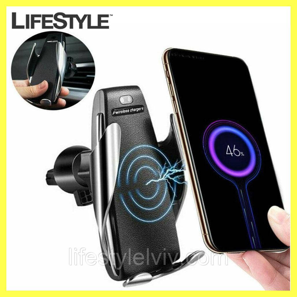 Автомобільний тримач з функцією бездротової зарядки Penguin Smart ...