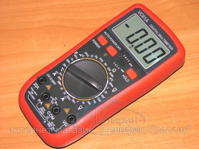 Купить Цифровой мультиметр тестер VC-61A + термопара, цена 420 грн ...